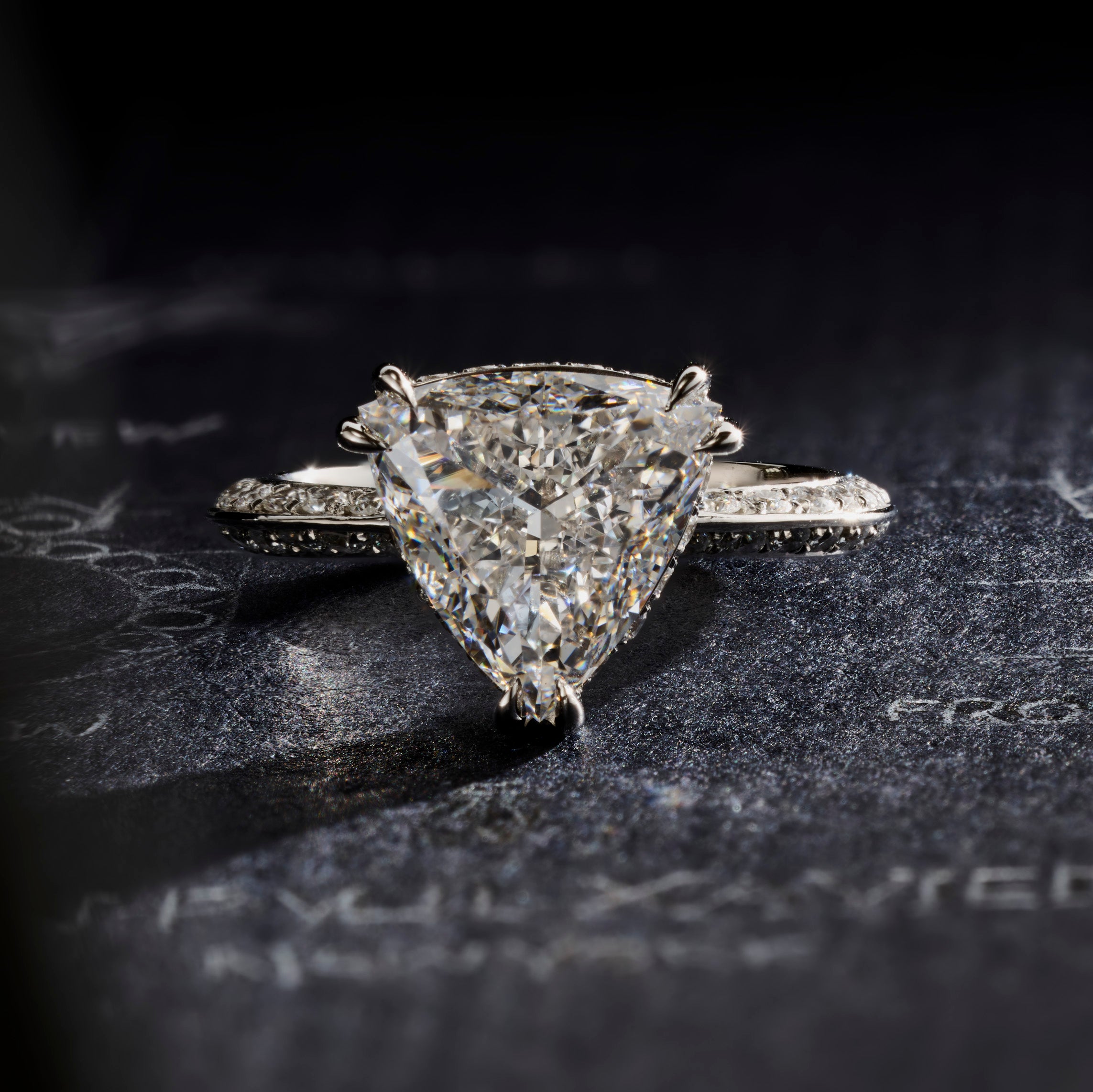 One-of-a-Kind Trillion Diamond Ring – Jean-Paul Xavier